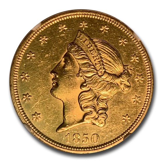 Buy 1850 $20 Liberty Gold Double Eagle MS-60 NGC | APMEX