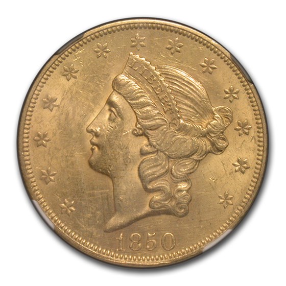 Buy 1850 $20 Liberty Gold Double Eagle MS-61+ NGC | APMEX