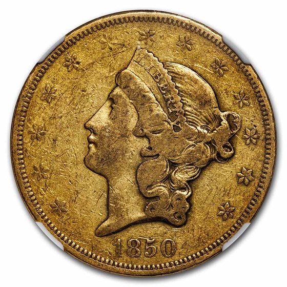 Buy 1850 $20 Liberty Gold Double Eagle VF-30 NGC | APMEX