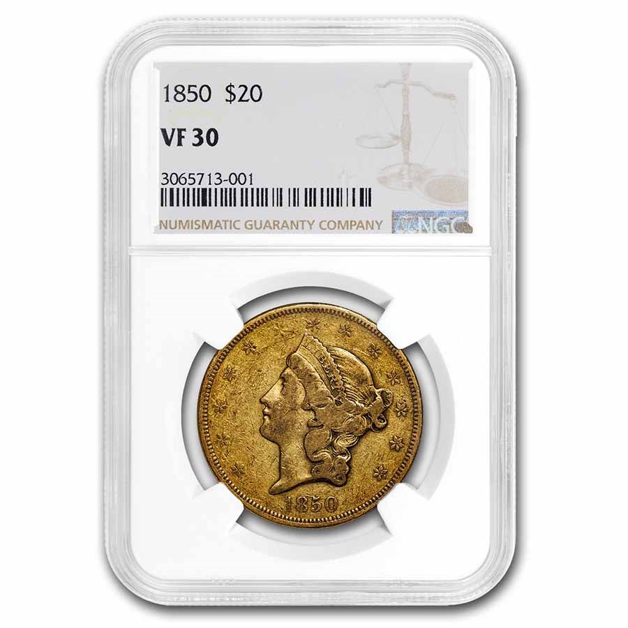 Buy 1850 $20 Liberty Gold Double Eagle VF-30 NGC | APMEX