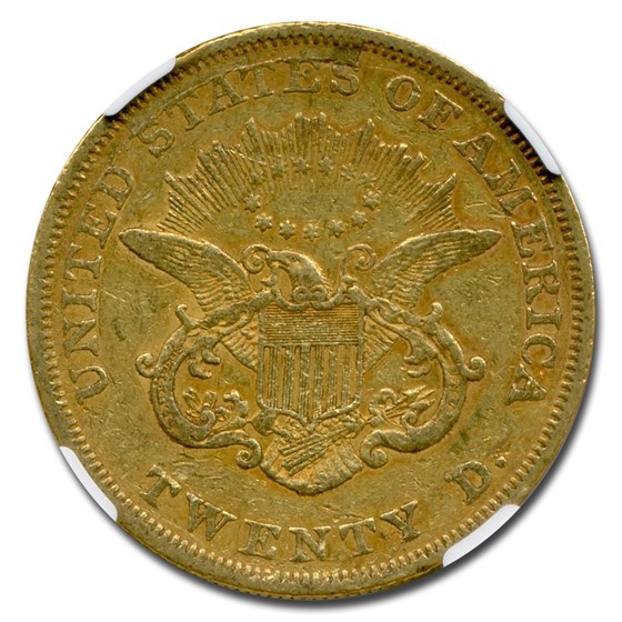 Buy 1850 $20 Liberty Gold Double Eagle XF-40 NGC CAC | APMEX