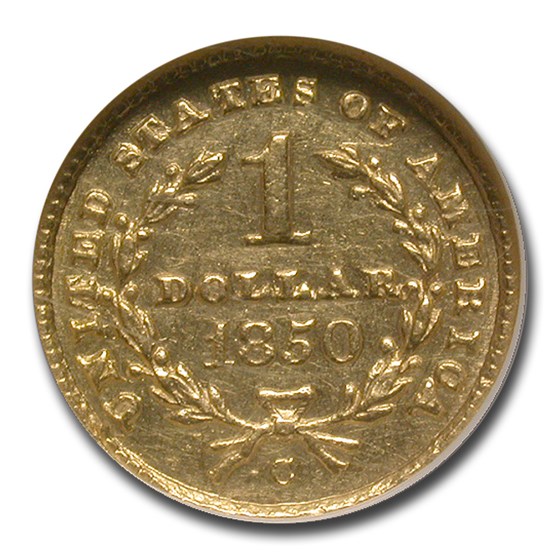 Buy 1850-C $1 Indian Head Gold MS-61 NGC | APMEX