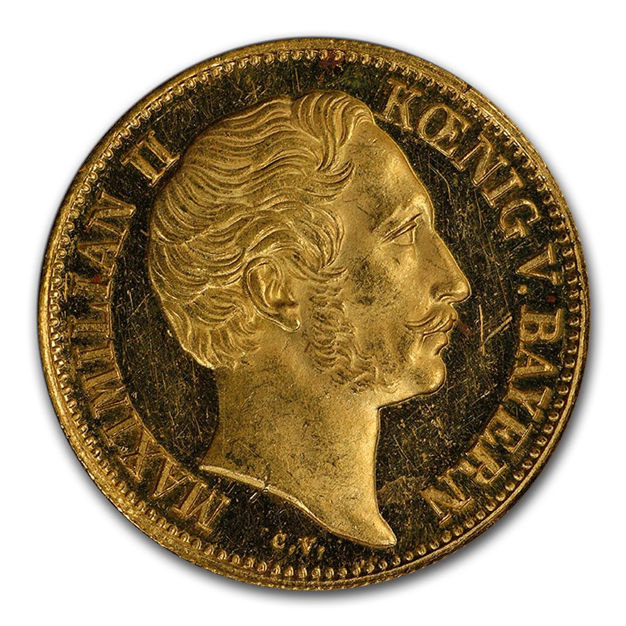 Buy 1850 German State Bavaria Gold Ducat Maximilian II MS-63 PL PCGS ...