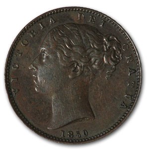Buy 1850 Great Britain 1 Farthing VF+ | APMEX