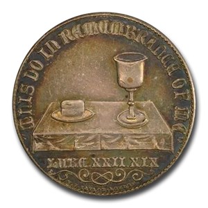 1850 Great Britain Communion Token MS-62 PCGS