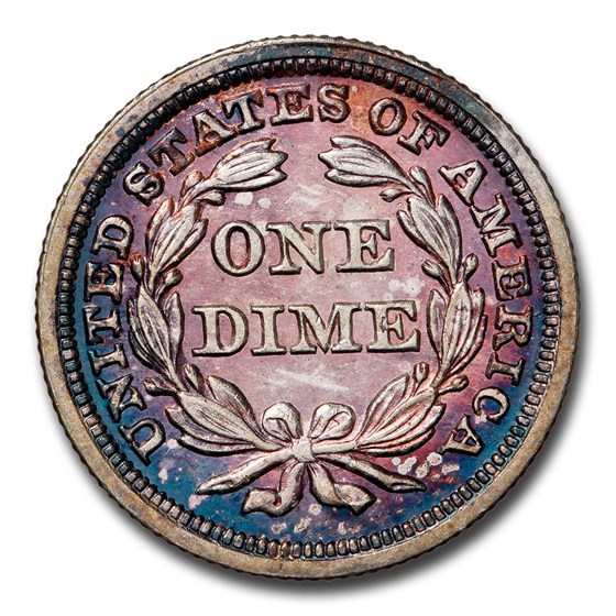 Buy 1850 Liberty Seated Dime PF-64 NGC | APMEX