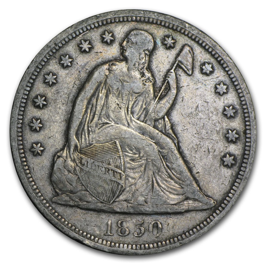 Buy 1850 Liberty Seated Dollar XF | APMEX