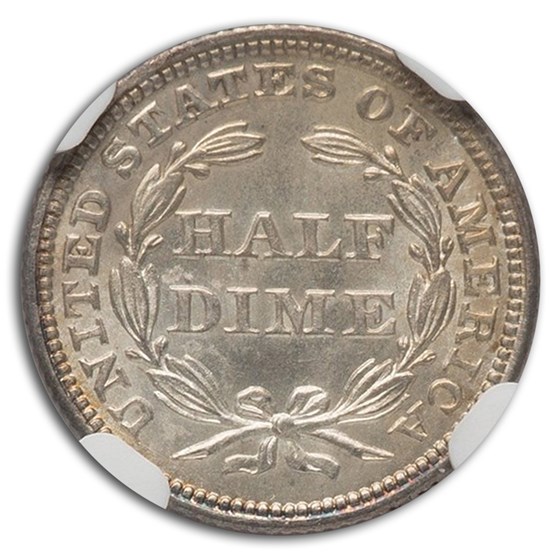 Buy 1850 Liberty Seated Half Dime MS-67 NGC | APMEX