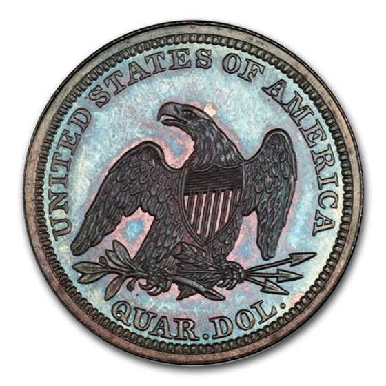 Buy 1850 Liberty Seated Quarter PR-65 PCGS | APMEX
