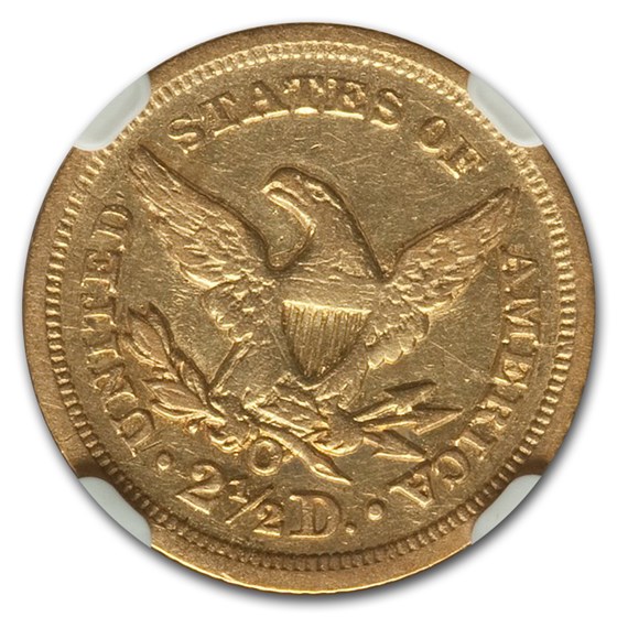 Buy 1850-O $2.50 Liberty Gold Quarter Eagle AU-50 NGC | APMEX