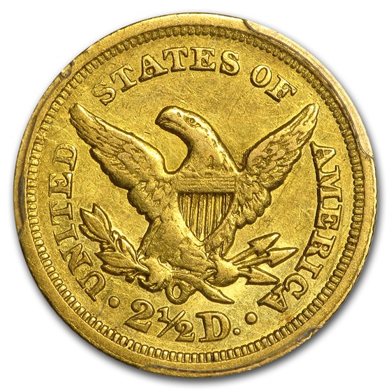 Buy 1850-O $2.50 Liberty Gold Quarter Eagle AU-53 PCGS | APMEX