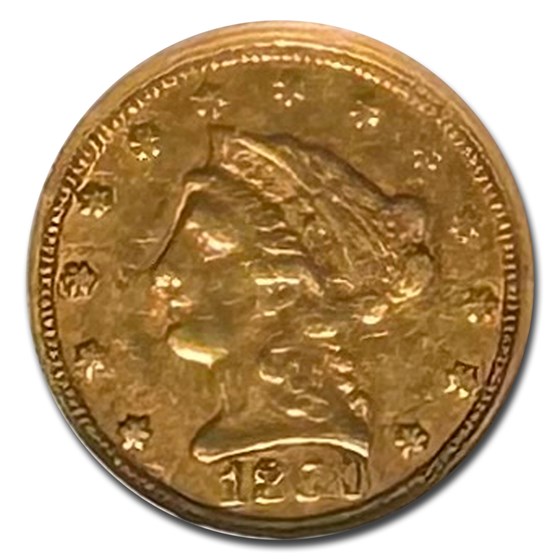 Buy 1850-O $2.50 Liberty Gold Quarter Eagle XF-45 NGC | APMEX