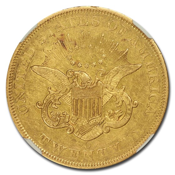 Buy 1850-O $20 Liberty Gold Double Eagle AU-50 NGC | APMEX