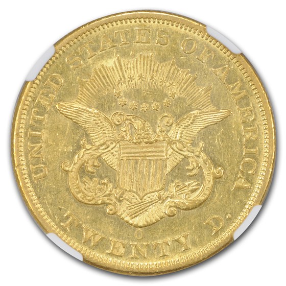 Buy 1850-O $20 Liberty Gold Double Eagle MS-60 NGC | APMEX