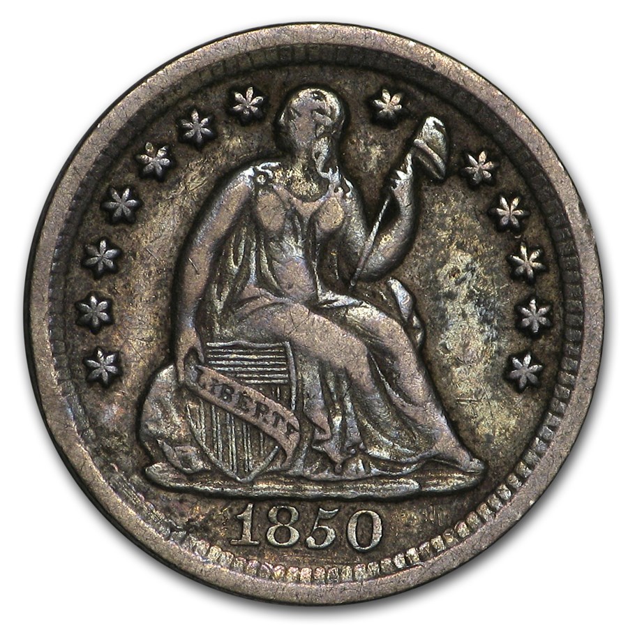 Buy 1850-O Liberty Seated Half Dime XF | APMEX