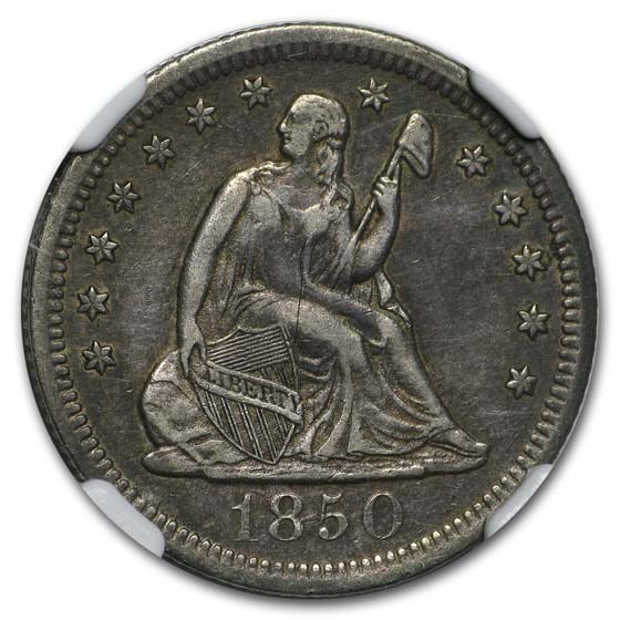 Buy 1850-O Liberty Seated Quarter XF-45 NGC | APMEX