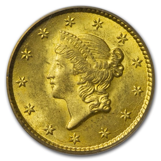 Buy 1851 $1 Liberty Head Gold MS-63 PCGS CAC | APMEX