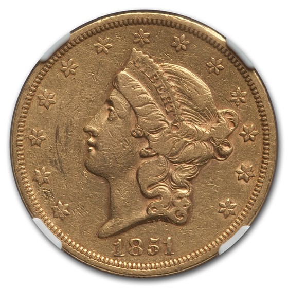 Buy 1851 $20 Liberty Gold Double Eagle XF-40 NGC | APMEX
