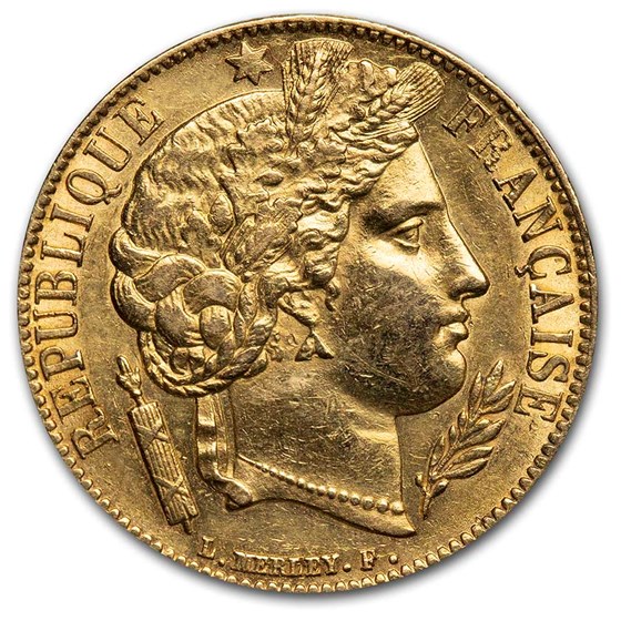 Buy 1851-A France Gold 20 Francs Early Head Ceres BU | APMEX