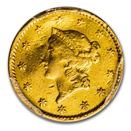 Buy 1851-C $1 Liberty Head Gold XF Details PCGS (Mount Removed) | APMEX