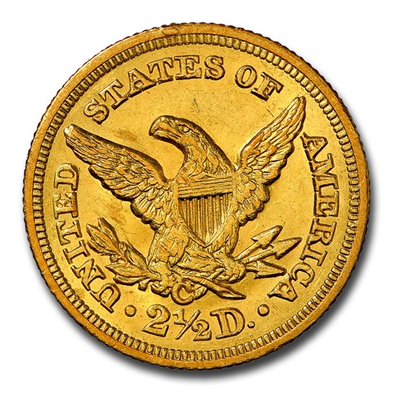 Buy 1851-C $2.50 Liberty Gold Quarter Eagle MS-61 NGC | APMEX