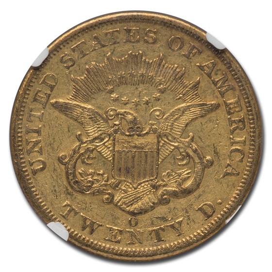 1851-O $20 Liberty Gold Double Eagle AU-55 NGC CAC