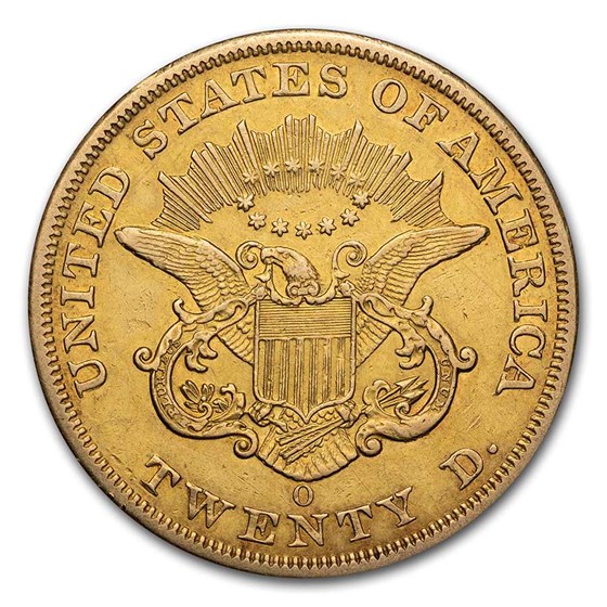 Buy 1851-O $20 Liberty Gold Double Eagle AU Details (Cleaned) | APMEX