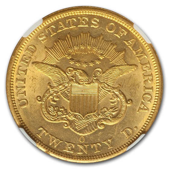 Buy 1851-O $20 Liberty Gold Double Eagle MS-62 NGC | APMEX