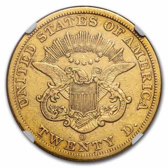 1851-O $20 Liberty Gold Double Eagle VF-30 NGC