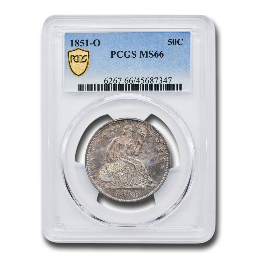Buy 1851-O Liberty Seated Half Dollar MS-66 PCGS | APMEX