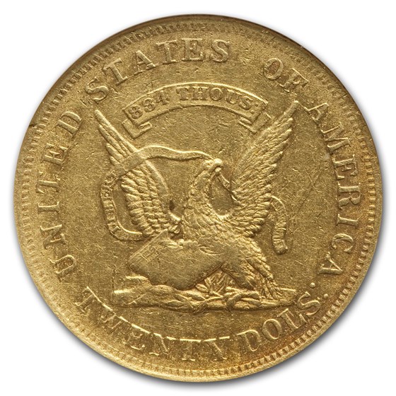 Buy 1852/1 $20 Humbert Gold Ingot U.S. Assay Office AU-53 NGC | APMEX