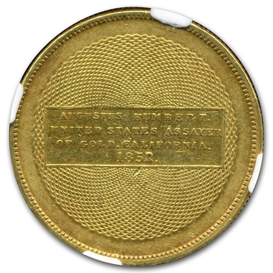 Buy 1852/1 $20 Humbert Gold Ingot U.S. Assay Office AU-58 NGC | APMEX
