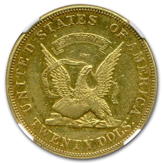 Buy 1852/1 $20 Humbert Gold Ingot U.S. Assay Office AU-58 NGC | APMEX