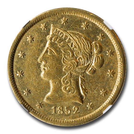 Buy 1852 $10 Moffat & Co. Liberty Gold Eagle AU-55 | APMEX