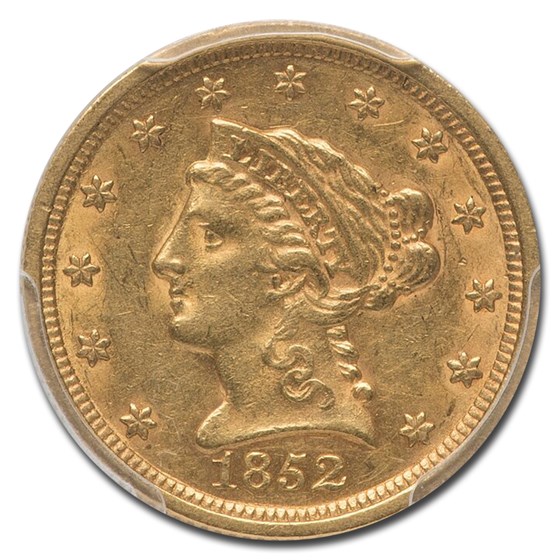 Buy 1852 $2.50 Liberty Gold Quarter Eagle AU-55 PCGS | APMEX