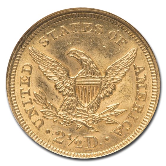 Buy 1852 $2.50 Liberty Gold Quarter Eagle MS-62 NGC | APMEX