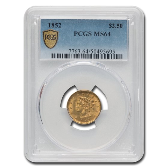 Buy 1852 $2.50 Liberty Gold Quarter Eagle MS-64 PCGS | APMEX