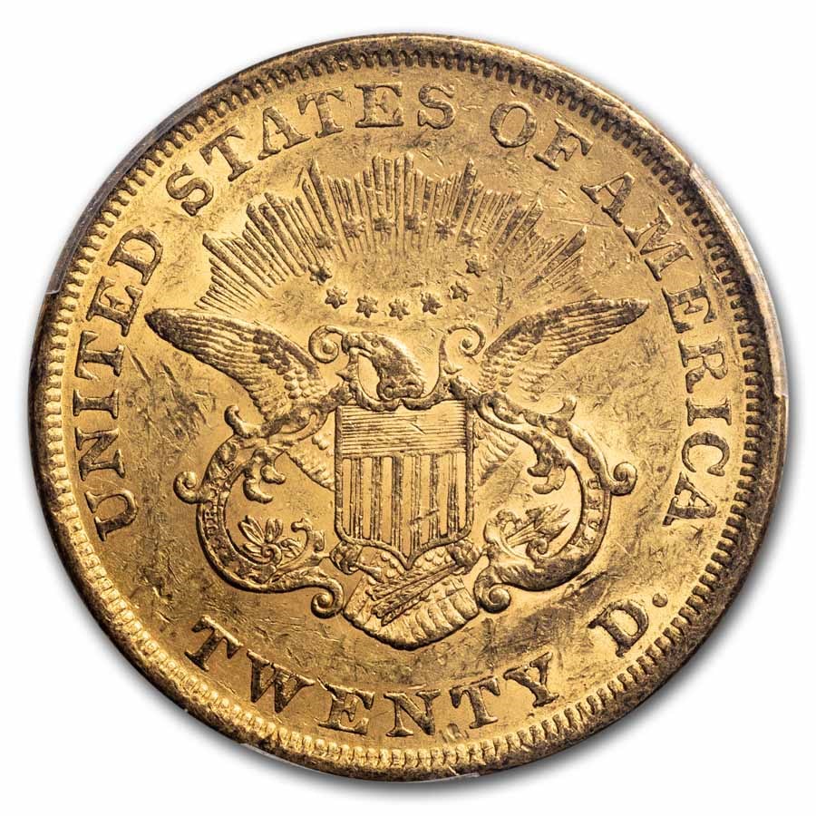 Buy 1852 $20 Liberty Gold Double Eagle AU-58 PCGS | APMEX