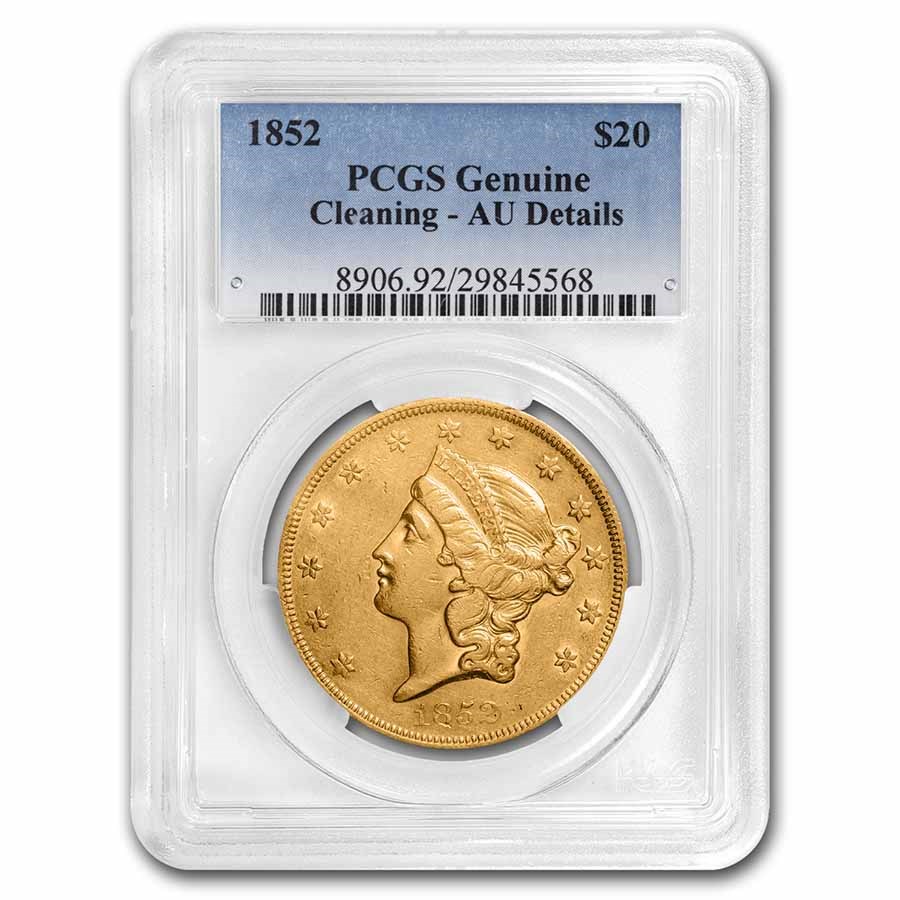 Buy 1852 $20 Liberty Gold Double Eagle AU Details PCGS | APMEX