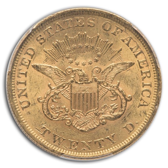 Buy 1852 $20 Liberty Gold Double Eagle MS-61 PCGS | APMEX