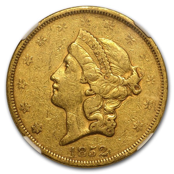 Buy 1852 $20 Liberty Gold Double Eagle VF-35 NGC | APMEX