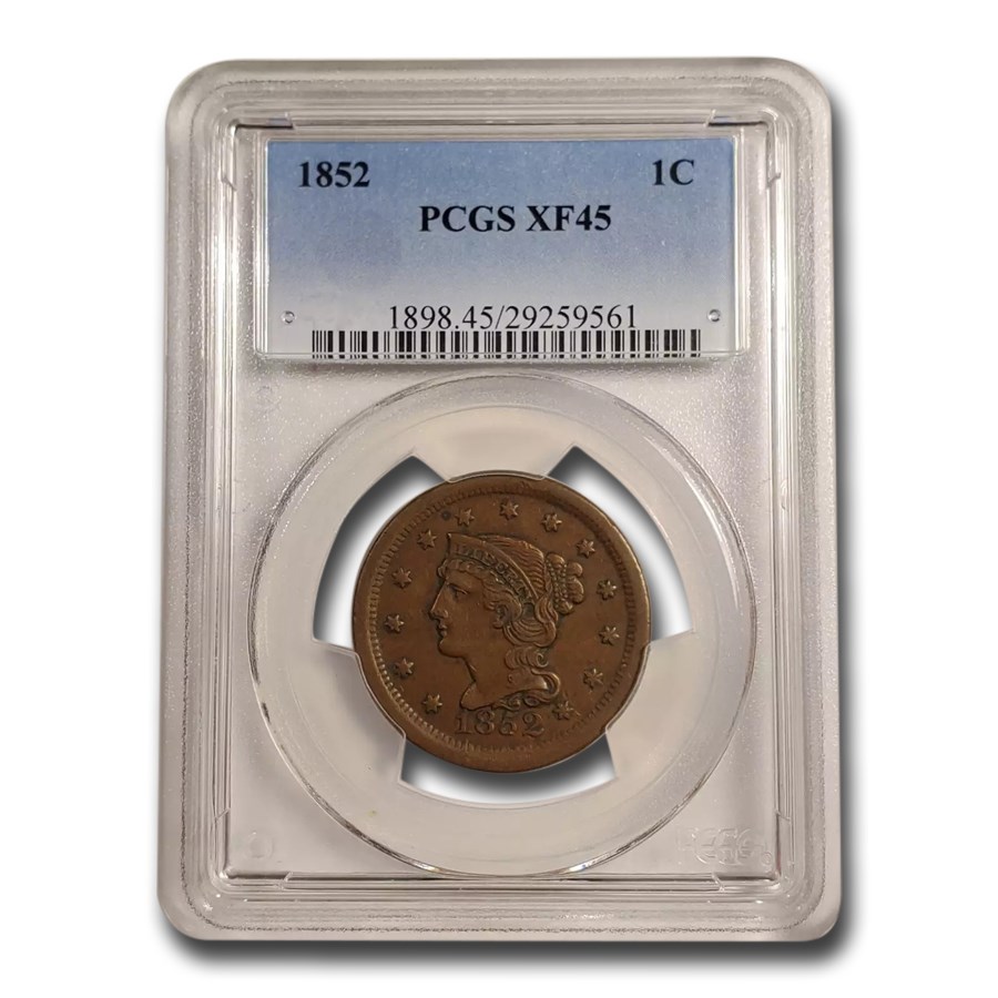 Buy 1852 Large Cent XF-45 PCGS (Brown) | APMEX