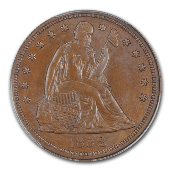 Buy 1852 Liberty Seated Dollar Pattern PR-64 BN PCGS CAC (J-134 Res ...