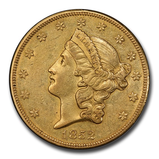 Buy 1852-O $20 Liberty Gold Double Eagle AU-55 PCGS | APMEX