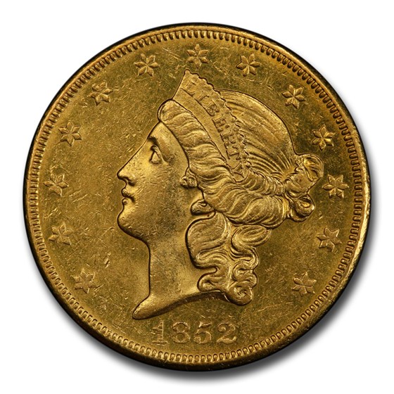 Buy 1852-O $20 Liberty Gold Double Eagle AU-58 PCGS | APMEX