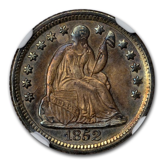 Buy 1852-O Liberty Seated Half Dime MS-66 NGC | APMEX