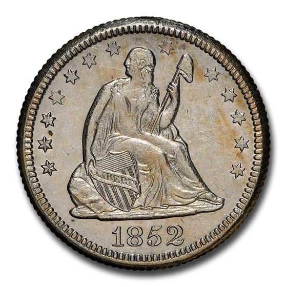 Buy 1852-O Liberty Seated Quarter MS-61 NGC | APMEX