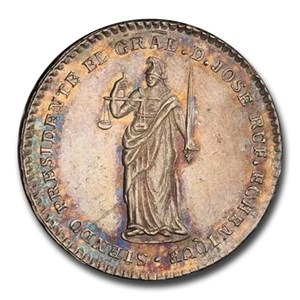 1852 Peru New Laws Medal MS-62 PCGS
