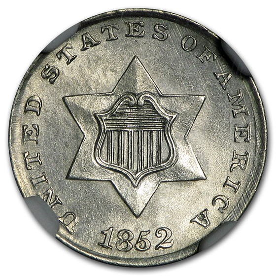 Buy 1852 Three Cent Silver MS-64 NGC | APMEX
