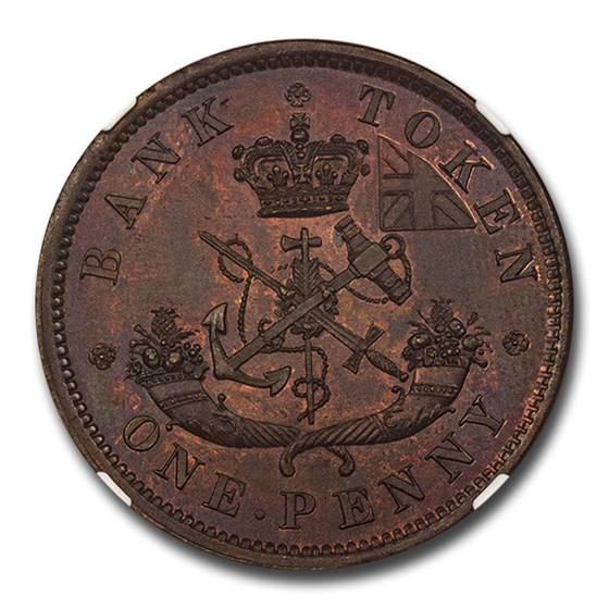 Buy 1852 Upper Canada Copper Penny PR-64 NGC (Red/Brown) | APMEX